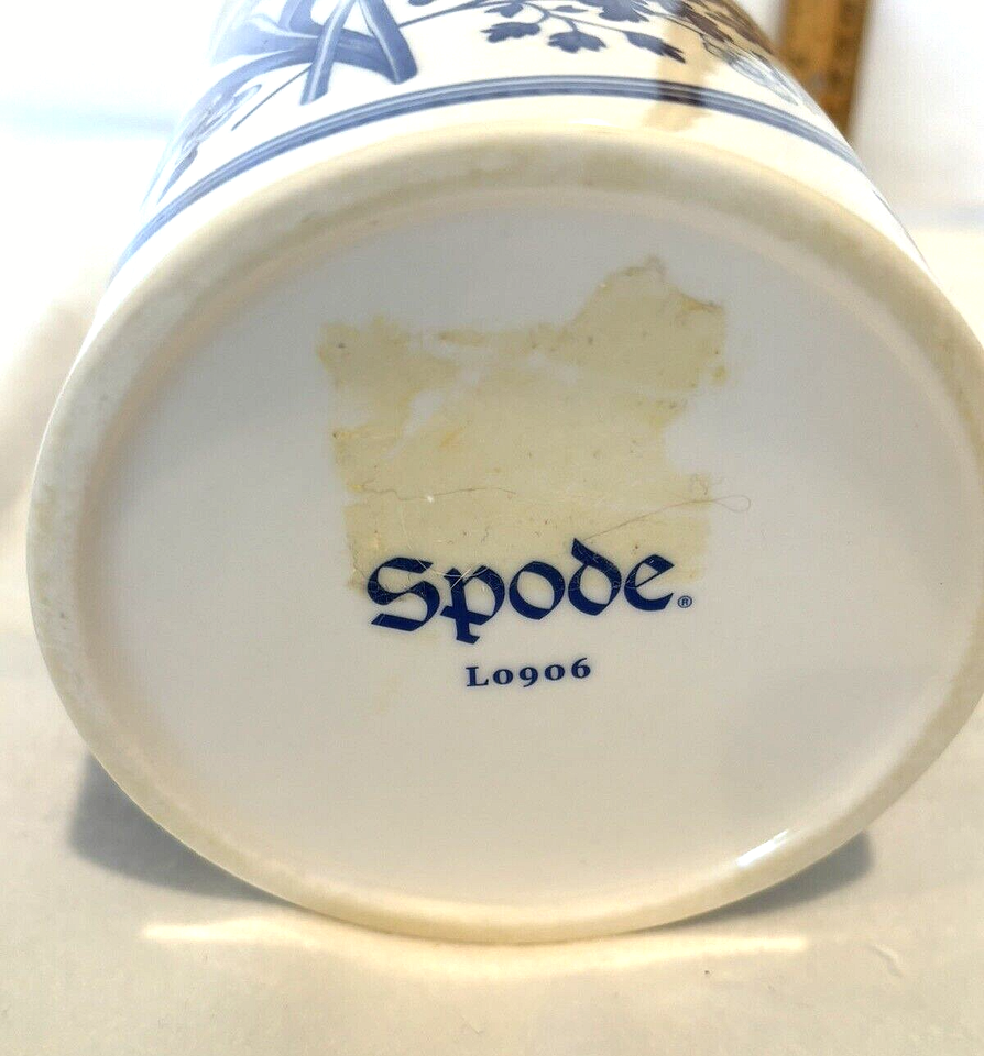 SPODE Blue Room 6.75" Wine Holder / Utensil Crock / Canister/ Vase ...
