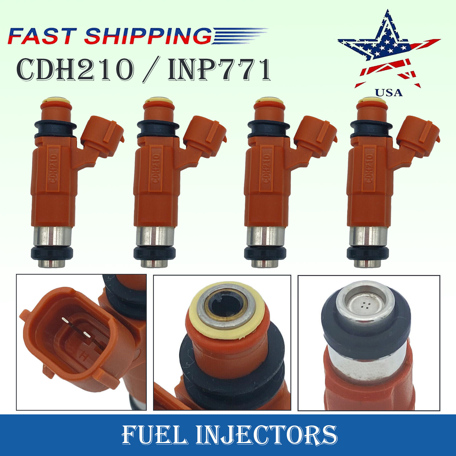 SET 4 OE FUEL INJECTORS CDH210 FOR MIRAGE 1.8L TRACKER LANCER 2.0L ...