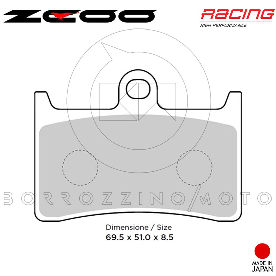 Brake Pads Anterior ZCOO Racing Exc S001 Yamaha Yzf R Thundercat 600 96 ...