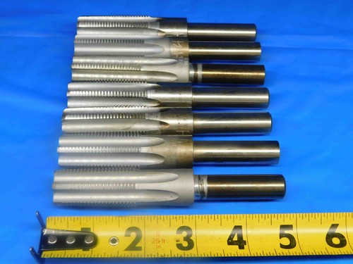 7pcs REGAL BELOIT 7/8 14 GH-5 HSS TAPER TAP 6 STRAIGHT FLUTE .875 ...