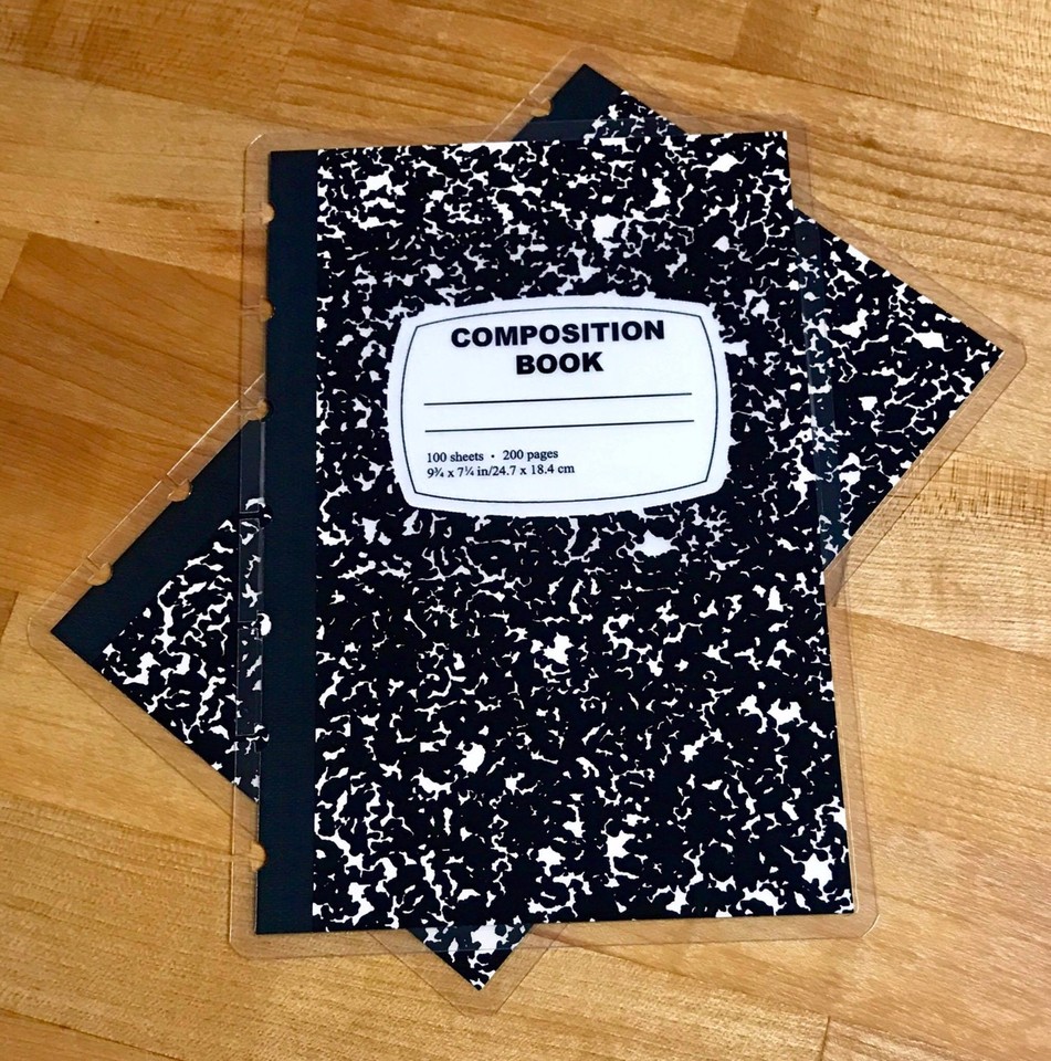 Composition Book Front and Back Cover Set for use with the MINI Happy ...