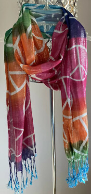 NWOT Justice Scarf Girls Bright Neon/Metallic, Pink, Orange,Green,Blue ...