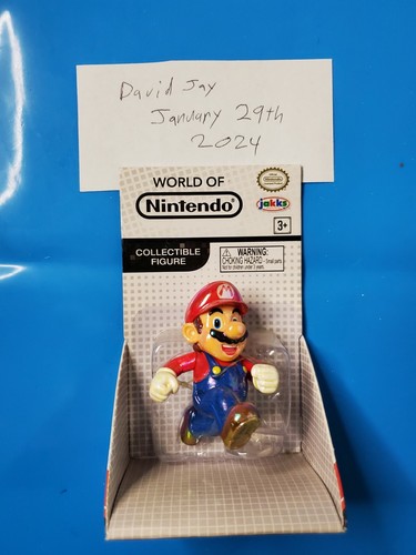 World of Nintendo Star Power Mario Gloss Shiny 2.5" Figure Jakks ...