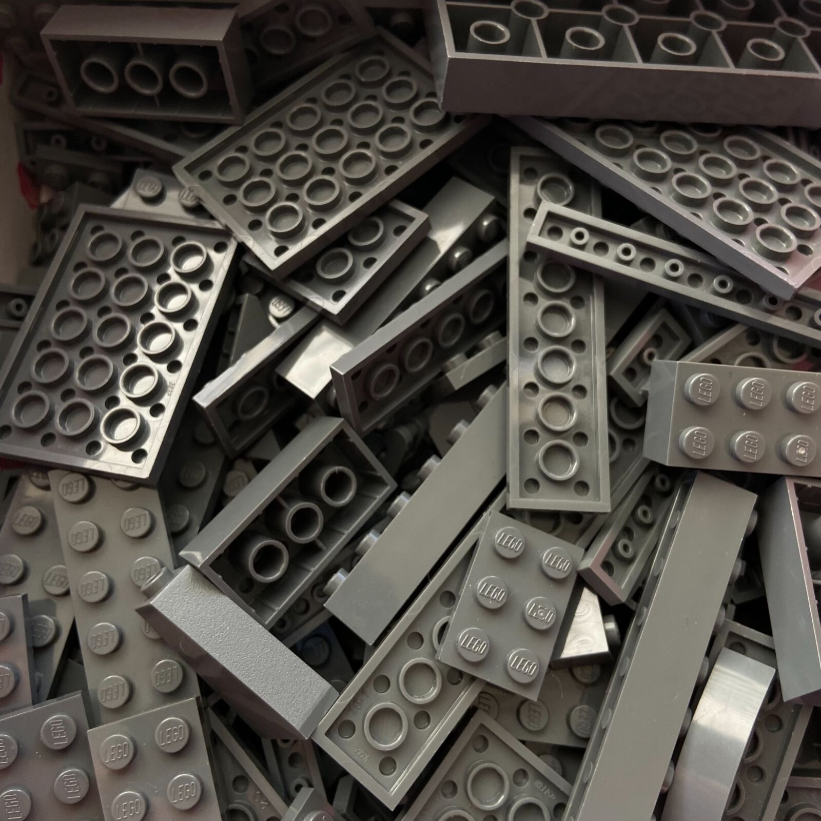 Lego Dark Grey Misc. Bulk Bags - Sorted by Color 1.5 lbs Clean GENUINE ...