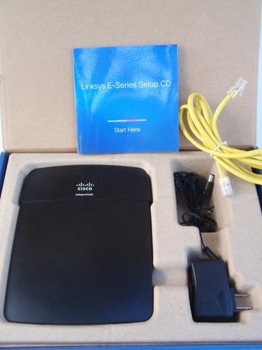 Linksys E1200 Wireless Wifi Router N300 2.4 GHz 4 Ports 300 Mbps Black ...