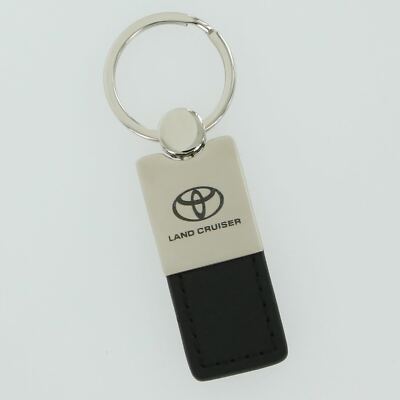 Toyota Land Cruiser Leather Key Ring (Black) | eBay