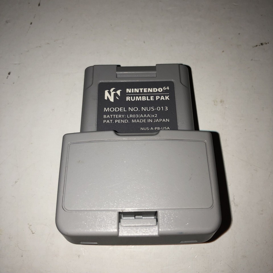 TESTED Nintendo 64 N64 Video Game Controller RUMBLE PAK Tremor Shaker ...