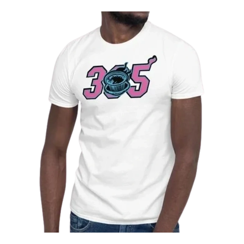 305 Cafecito Miami Heat Miami Vice T-Shirt White | eBay