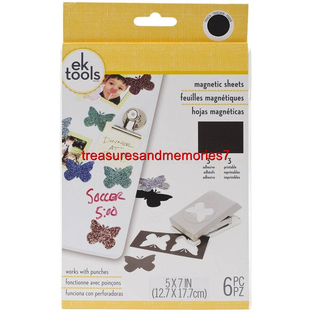 ek tools MAGNETIC SHEETS 6 Total Pieces, Use w/ punches on a hard ...
