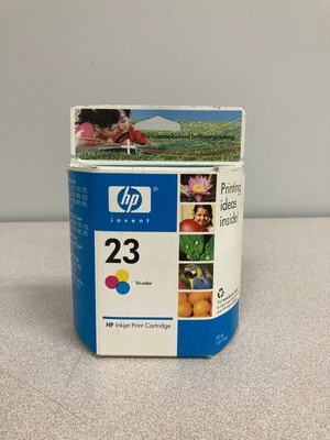 NEW Genuine HP Inkjet Tri-Color Ink Print Cartridge C1823D 23 Expired ...