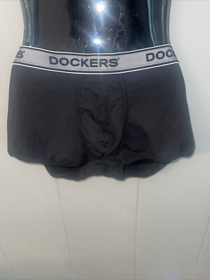DOCKERS Black Boxer Brief Cotton Stretch Underwear Men's Size Xlarge | eBay