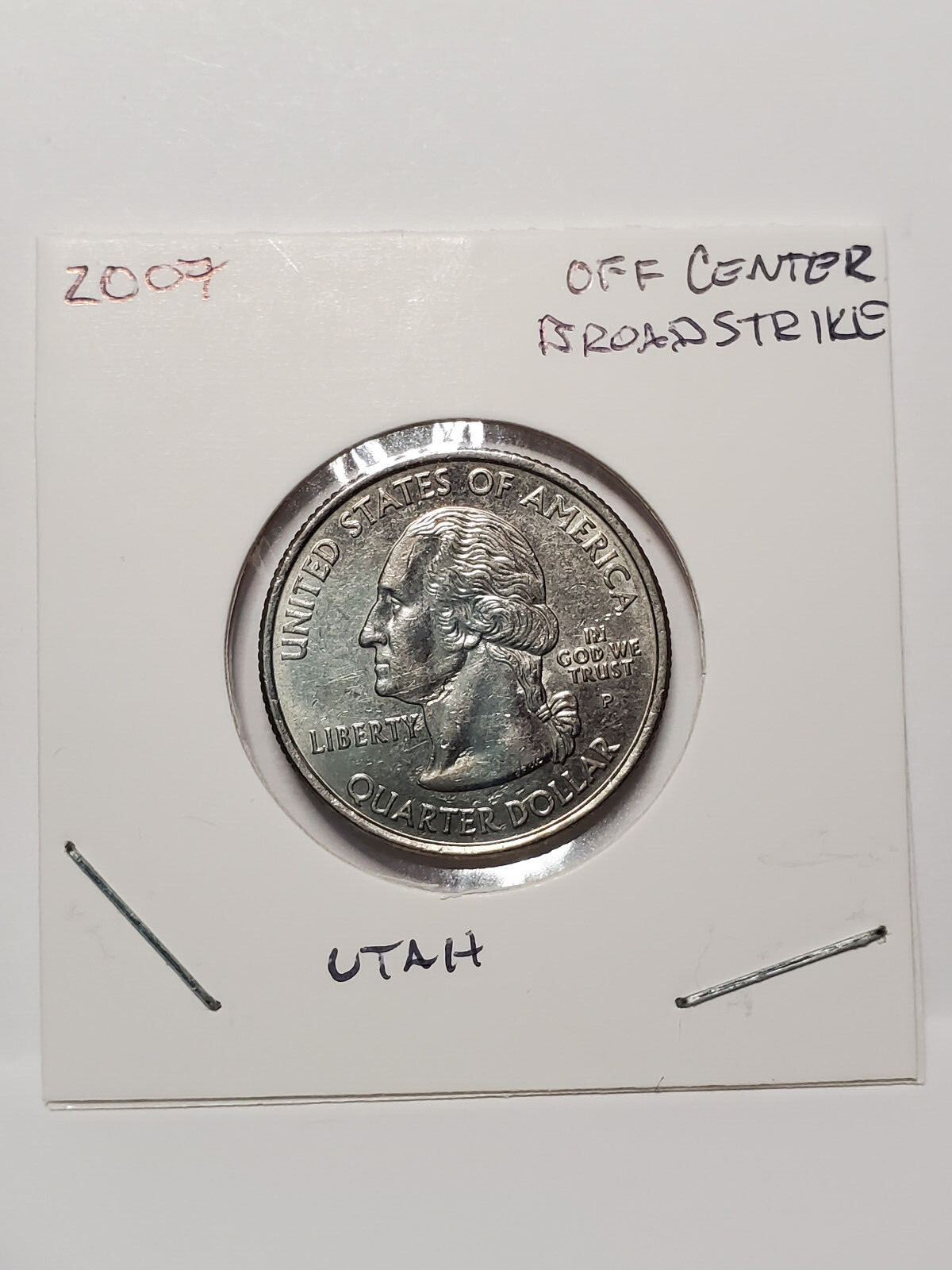 2007 Utah State Quarter Broadstrike Error Rare!!! Beautiful!! | eBay