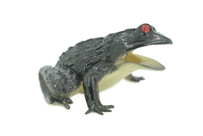 Frog Toy, Black Frog, Toad, Realistic Rubber Toy Model 3" F6091 B3 | eBay