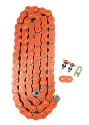 Orange 525x90 X-Ring Drive Chain ATV Motorcycle MX 525 Pitch 90 Links ...