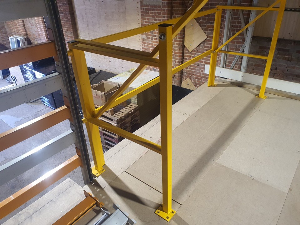 Mezzanine Floor Safety Gate Pallet Gate - 2.5m wide | eBay UK