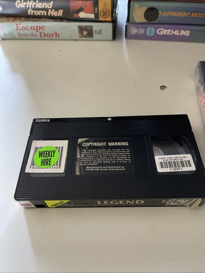 Legend VHS Tom Cruise Tim Curry Horror Vhs Big Box Thorn EMI | eBay ...