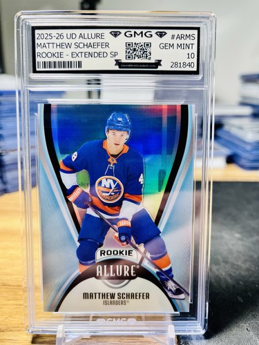 2025-26 UD Allure Matthew Schaefer Rookie Extended SP GMG Graded 10 Gem ...