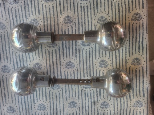 Vintage Pair Of Chrome Finished Door Knobs | eBay