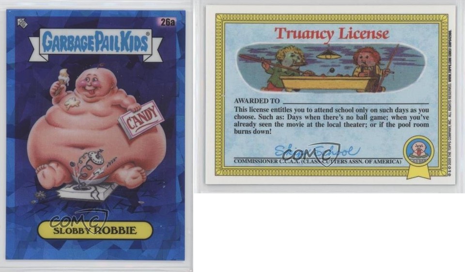 2020 Topps Garbage Pail Kids Sapphire Edition Slobby Robbie #26a 07cz ...