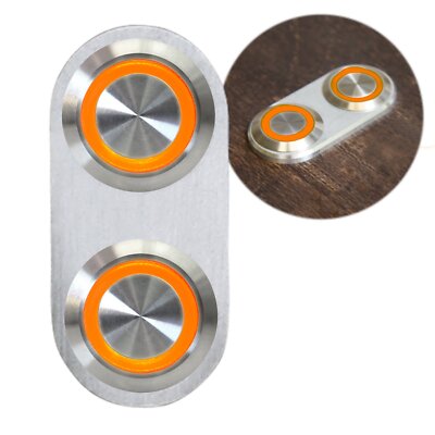 Daytona Billet Switch with ORANGE LED Illumination - Single Switch Keep ...