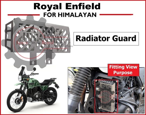 Silver "Stainless Steel Radiator Guard" Fit For Royal Enfield Himalayan ...