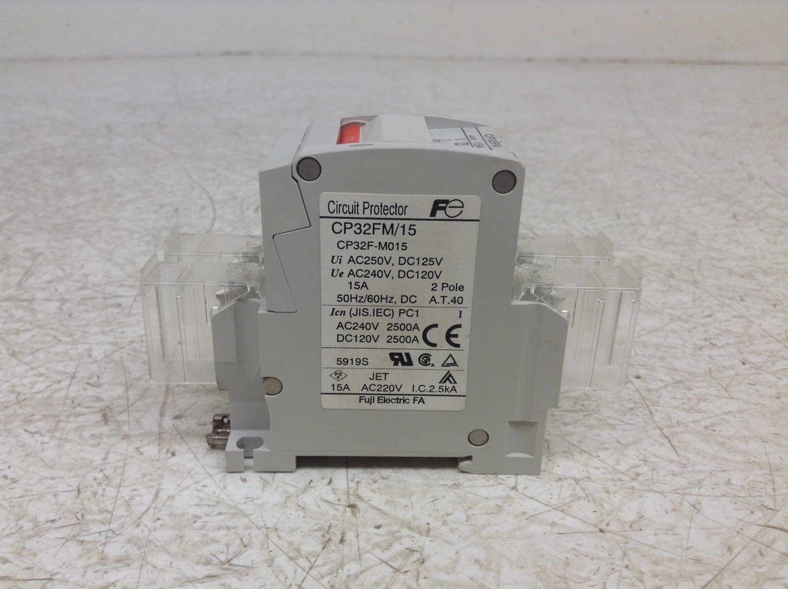 Fuji Electric CP32FM/15 15 Amp 250 VAC 2 Pole Circuit Protector CP32F ...