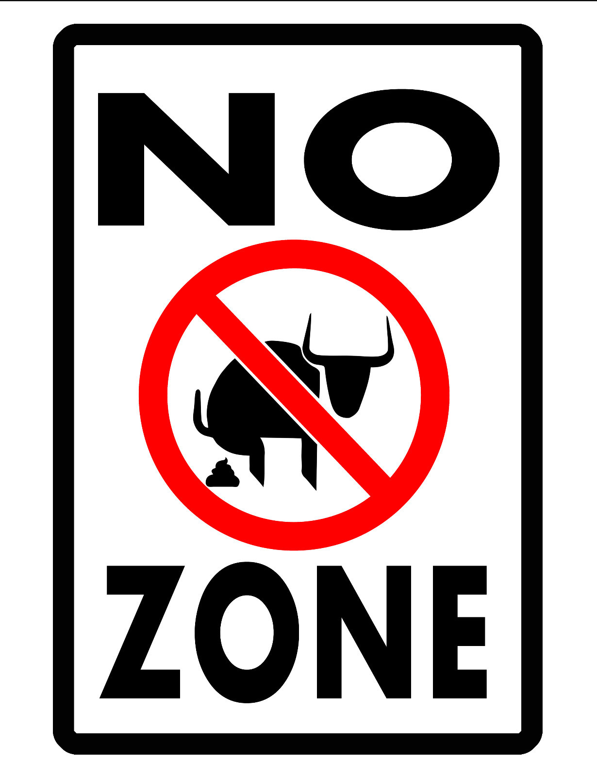 NO BULL SH%T SIGN DURABLE ALUMINUM NO RUST FULL COLOR CUSTOM SIGN ...