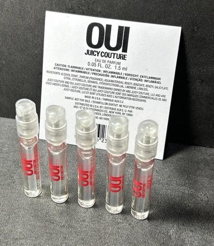 5x Vials OUI by Juicy Couture for Women 0.05 oz 1.5 ml EDP Spray NEW | eBay