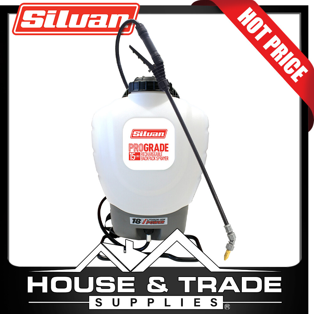 Silvan Backpack Sprayer 15 Litre Rechargeable ProGrade 190714 for sale ...