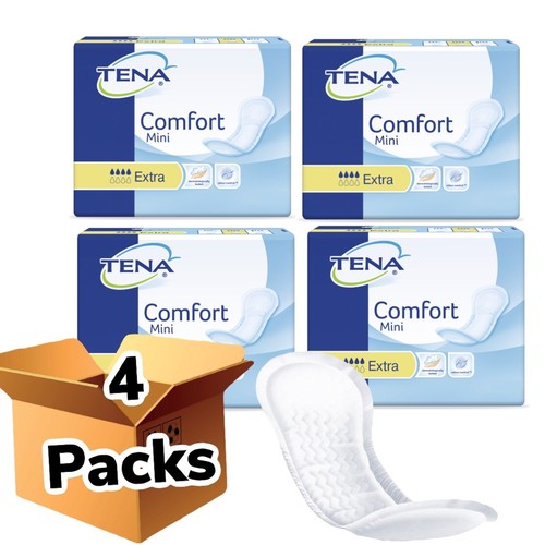 TENA Comfort Mini Extra Case Saver 4 Packs Of 28 Incontinence Pads ...