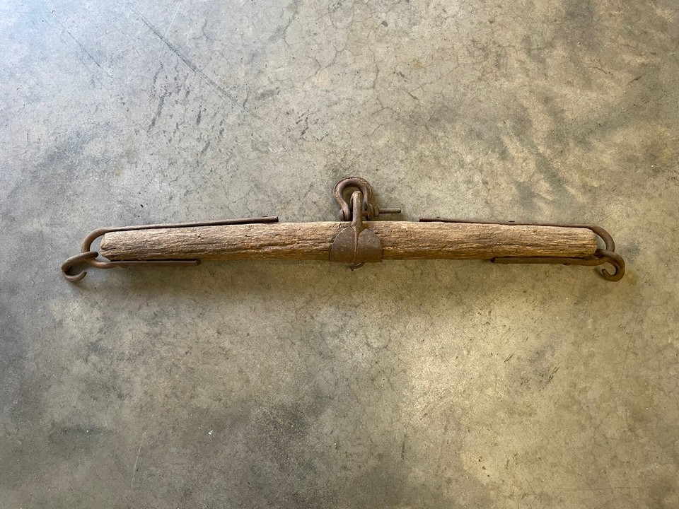 Vintage 33” Wood Ox Mule Horse Single Tree Yoke Farmhouse Decor ...