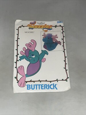 🌺 BUTTERICK #3503 - WALT DISNEY-WUZZLES - 9 1/2" MOOSEL PLUSH DOLL ...