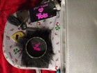 Trolls Fuzzy Black Bracelet and Ring with colorful gems By Betsey ...