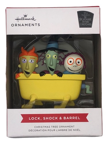 Hallmark The Nightmare Before Christmas Lock, Shock and Barrel Ornament ...