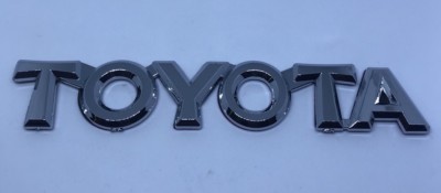 Toyota Letters Chrome Emblems Badge OEM | 7544408010 | Genuine OEM ...