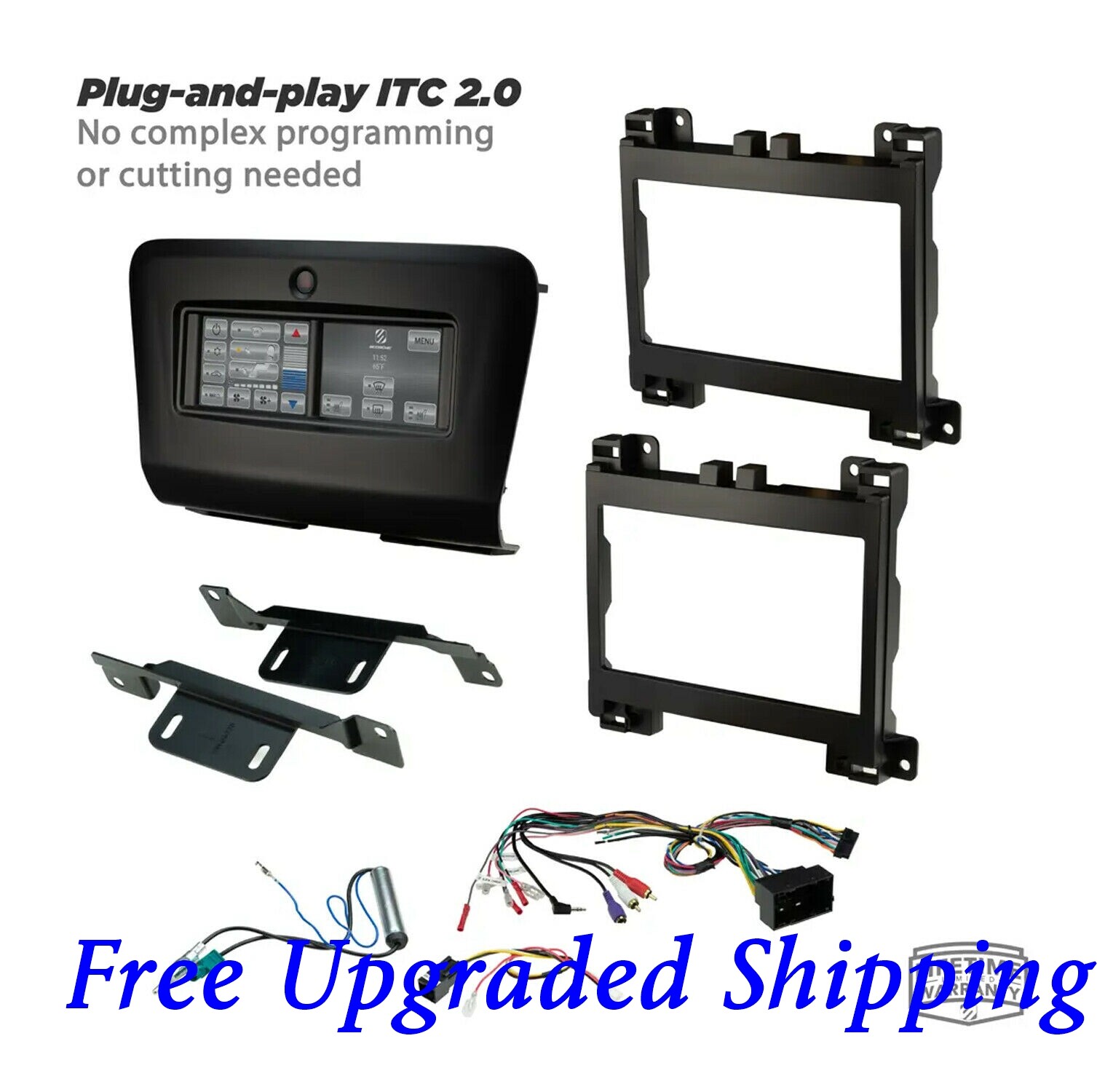 New Scosche ITCCR07B Integrated Touch 2015-2020 Dodge Charger Dash Kit ...