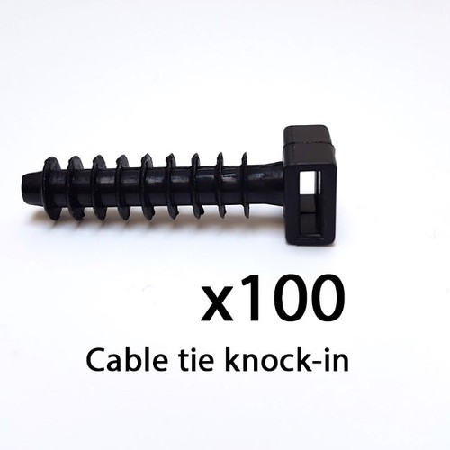 CABLE TIE KNOCK-IN WALL MOUNT PLUG MASONRY ANCHORS INSERT TUBE FRENCH ...