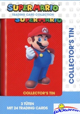 2022 Panini SUPER MARIO TCG RED Factory Sealed Collectors Tin-24 Cards ...
