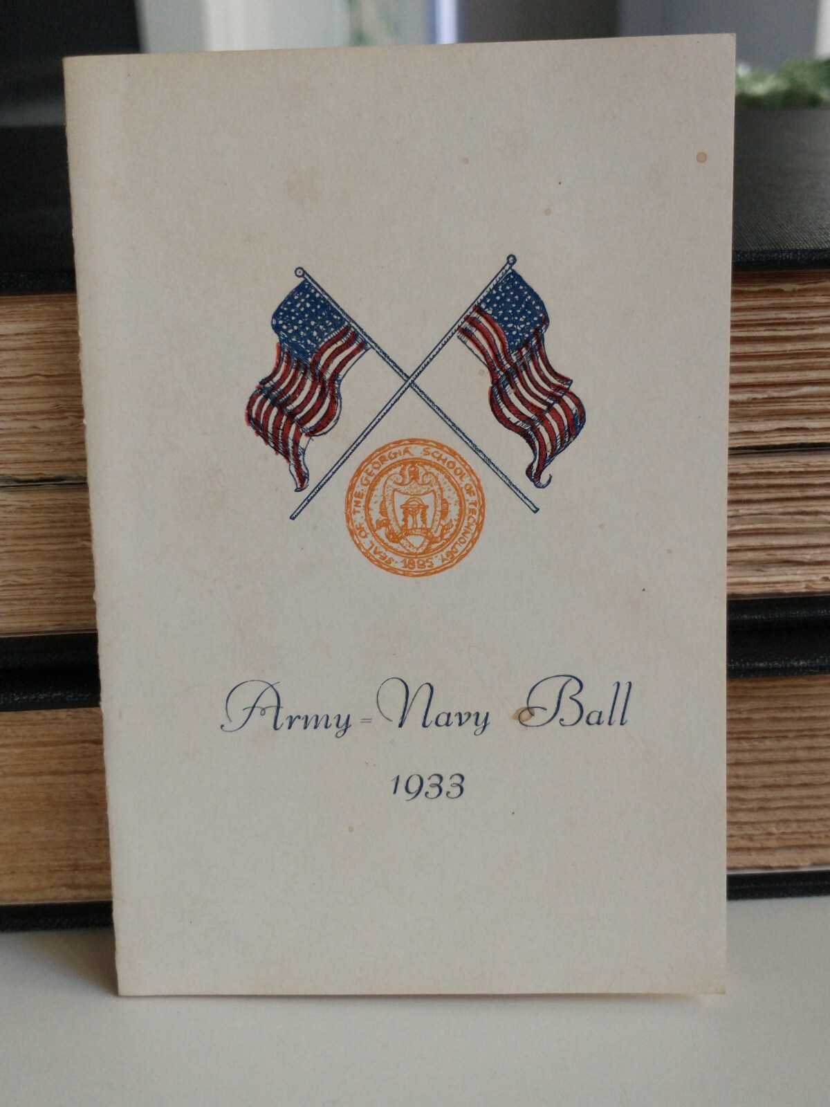 1930s Georgia Tech Army Navy Ball Dance Card Book Military Atlanta 1933 ...