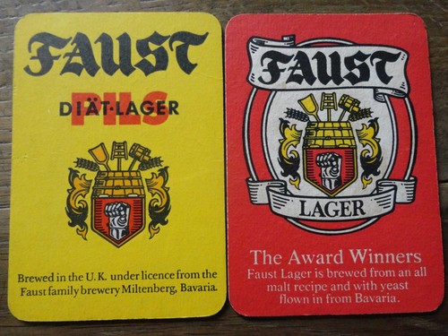 Beer mats FAUST PILS LAGER MILTENBERG BAVARIA coasters germany | eBay