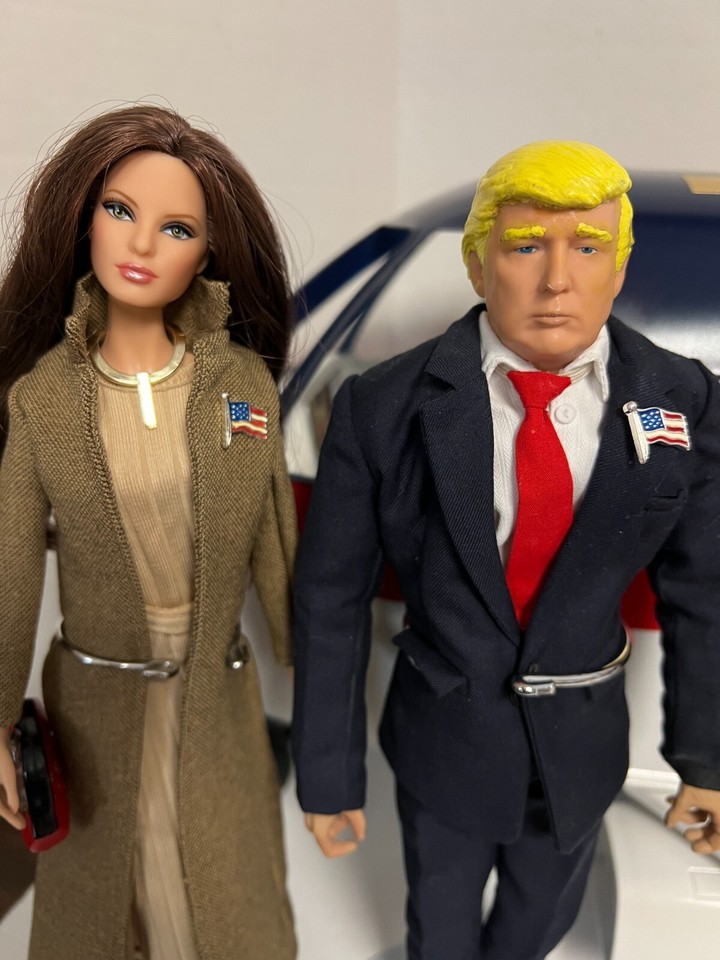 Trump Fan Gift Doll President Action Figure Barbie Plane Repaint Custom ...