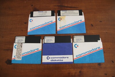 Lot of 5 Commodore 128 Floppy Disks AS-IS | eBay