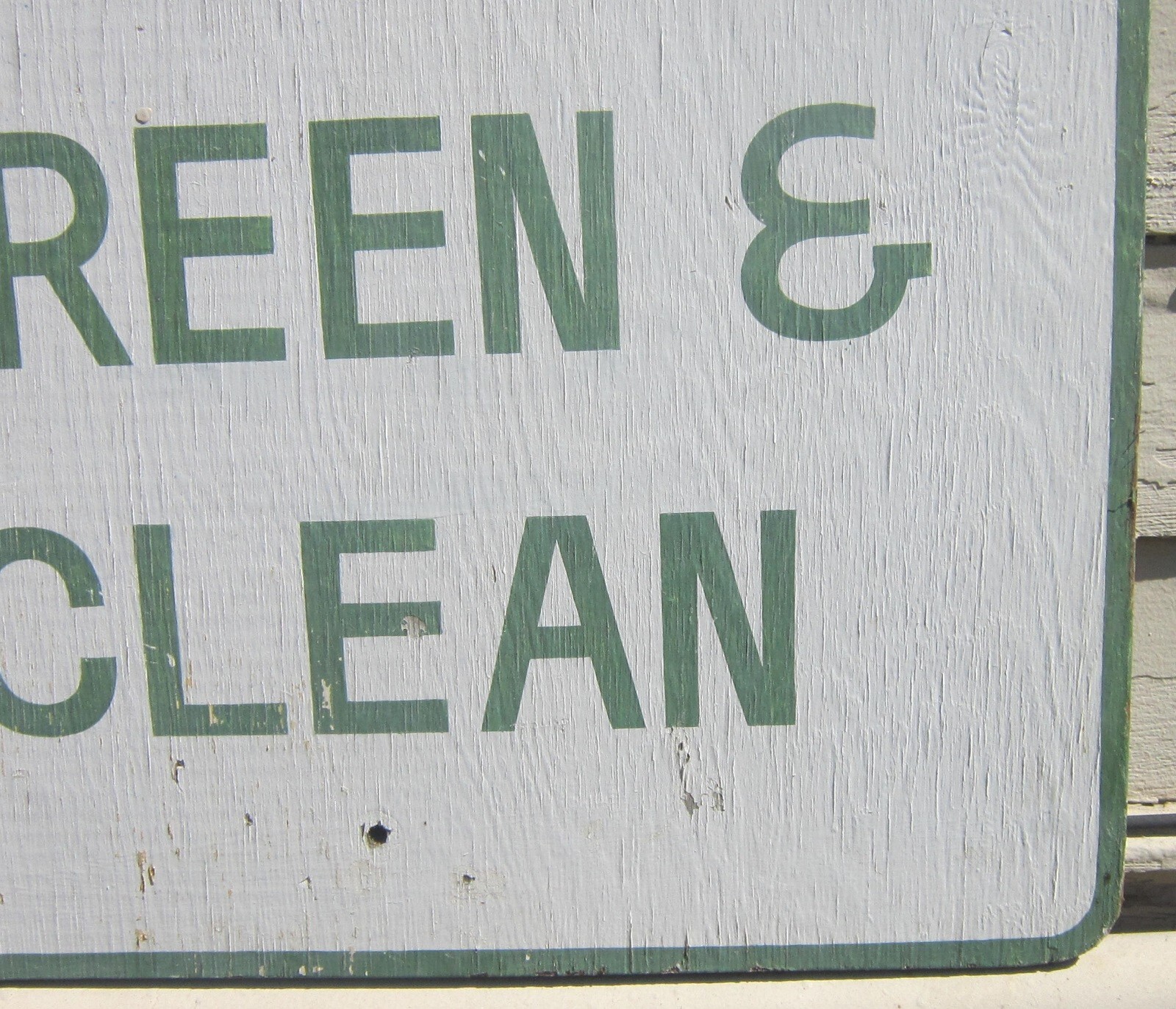 Vintage 1950s/60s KEEP OREGON GREEN & CLEAN Wooden HIGHWAY ROAD SIGN 24 ...