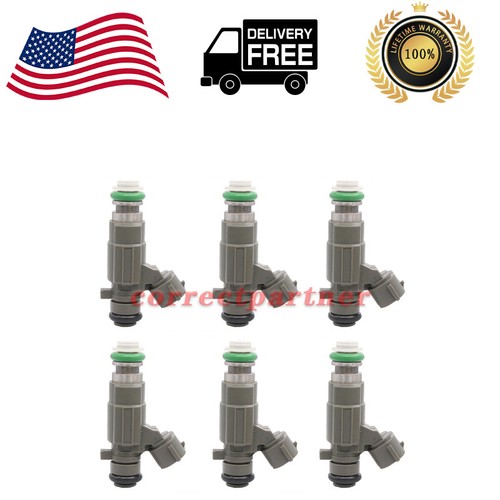 6x 16600-5L700 FBJC100 Fuel Injectors For Nissan 350Z INFINITI FX35 ...