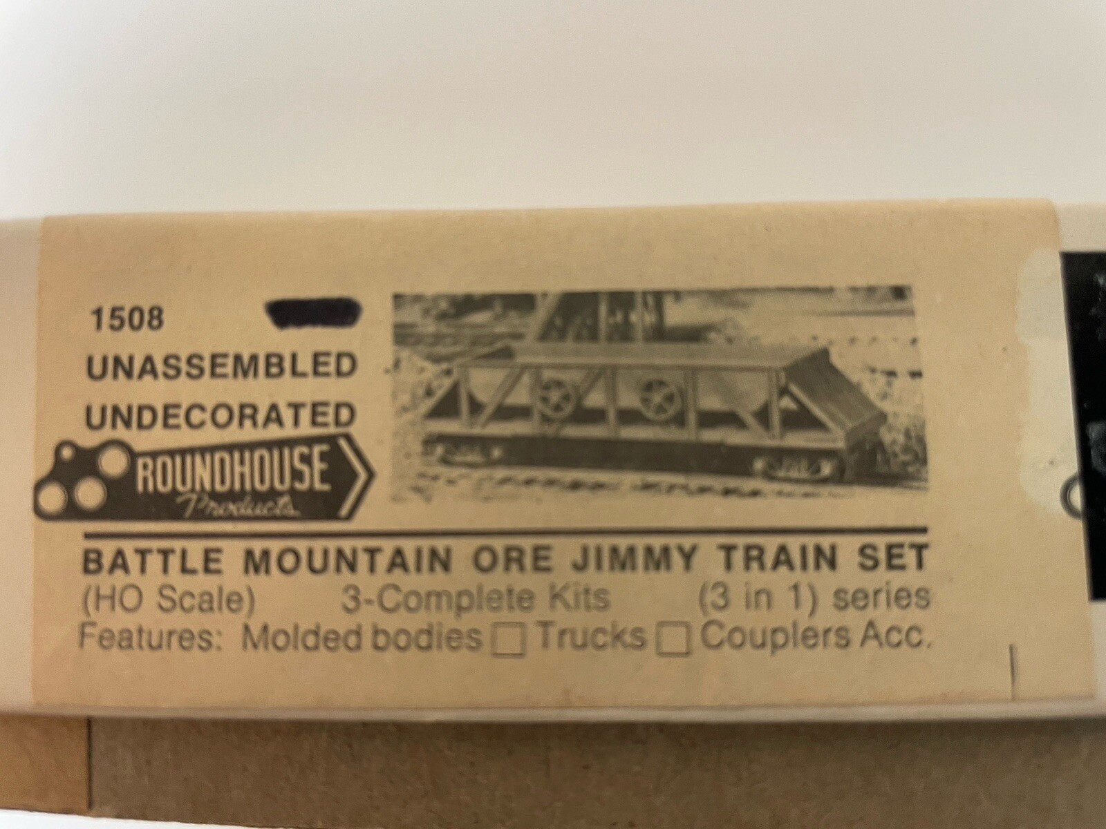 HO SCALE LOGGING MINING WORK CAR KIT - ROUNDHOUSE MODEL NEW IN BOX “ON ...