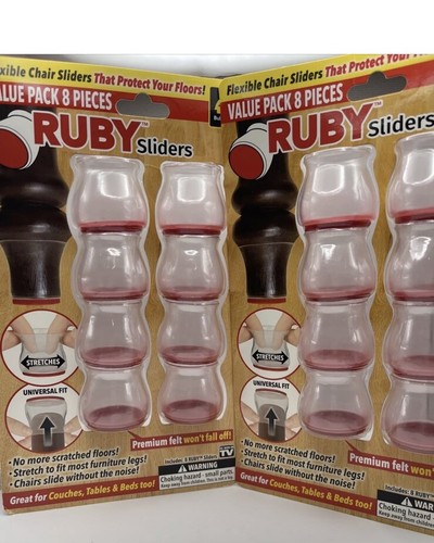 16 RUBY SLIDERS SCRATCH FLOOR PROTECTORS, BRAND NEW BULBHEAD, 2x8 Pkg | eBay