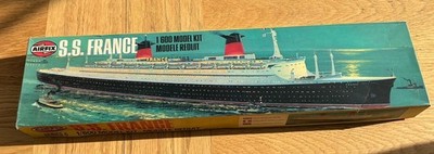 Airfix Very Rare SS France Vintage 1970`s 1/600 Scale Model Kit # 06202 ...