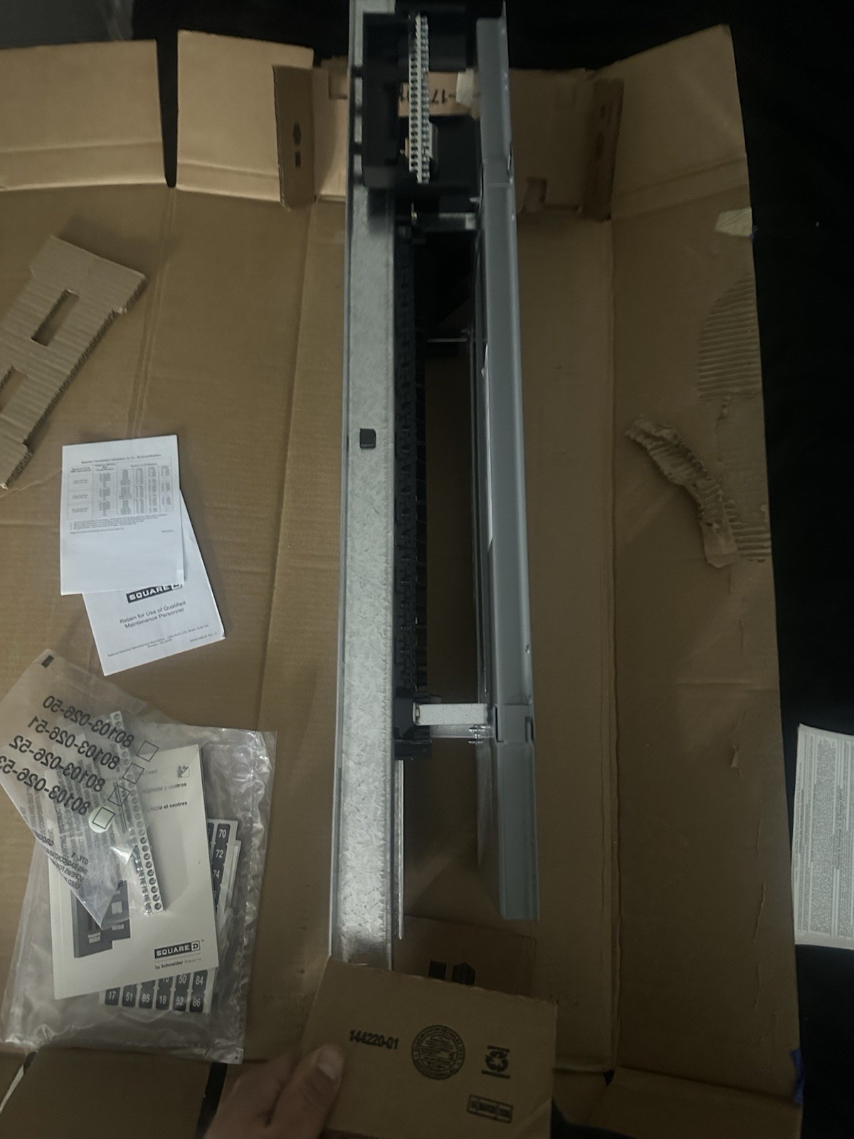 Square D 125A 208y/120v 3 Phase 4 Wire Interior Panel | eBay