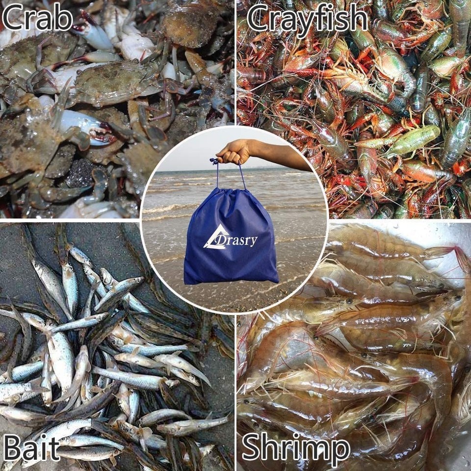 Portable Collapsible Crab Trap for Fishing Lobster Crawfish Shrimp ...