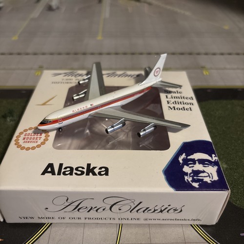 AEROCLASSICS ALASKA BOEING 720 GOLDEN NUGGET JET N57201 1:400 | eBay